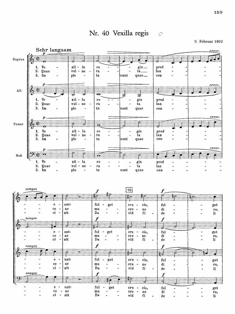 Bruckner - Vexilla Regis | PDF
