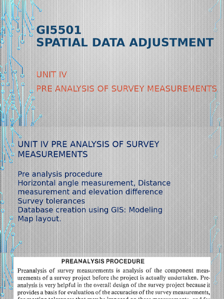 Unit IV - Pre Analysis of Survey Measurements | PDF | Conceptual Model ...