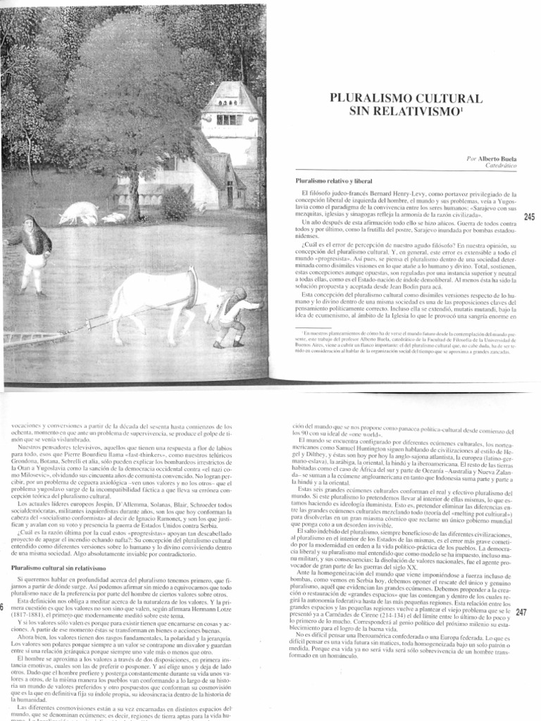 Pluralismo Cultural Sin Relat - 0001 | PDF