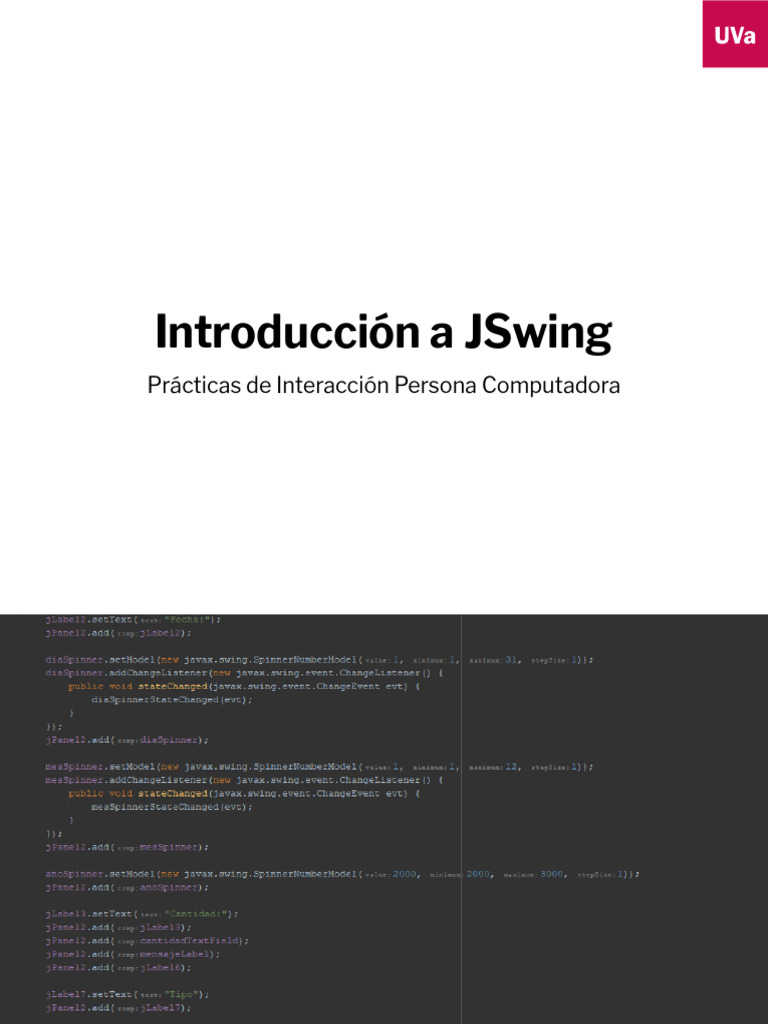 Introducción A JSwing | PDF | Modelo – Vista – Controlador | Java ...