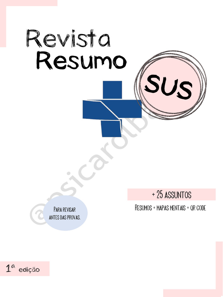 Revista Resumo_SUS | PDF | Epidemiologia | Saúde pública