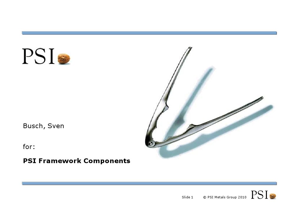 PSI Framework Components - English | PDF | Component Based Software ...