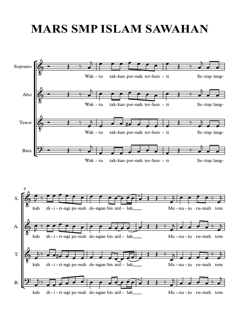 Mars SMP Islam Sawahan | PDF