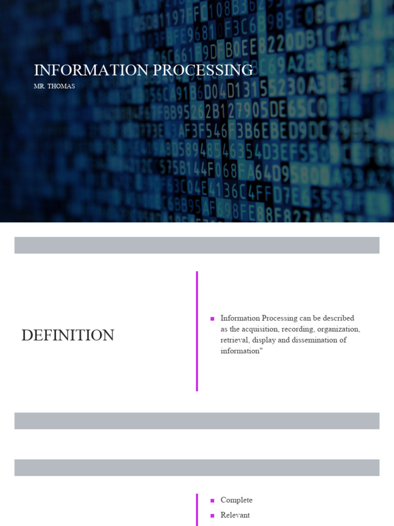 Power Point (Information Processing) | PDF