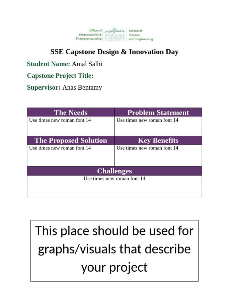 SSE Capstone Design Networking Event Poster Template-1 | PDF