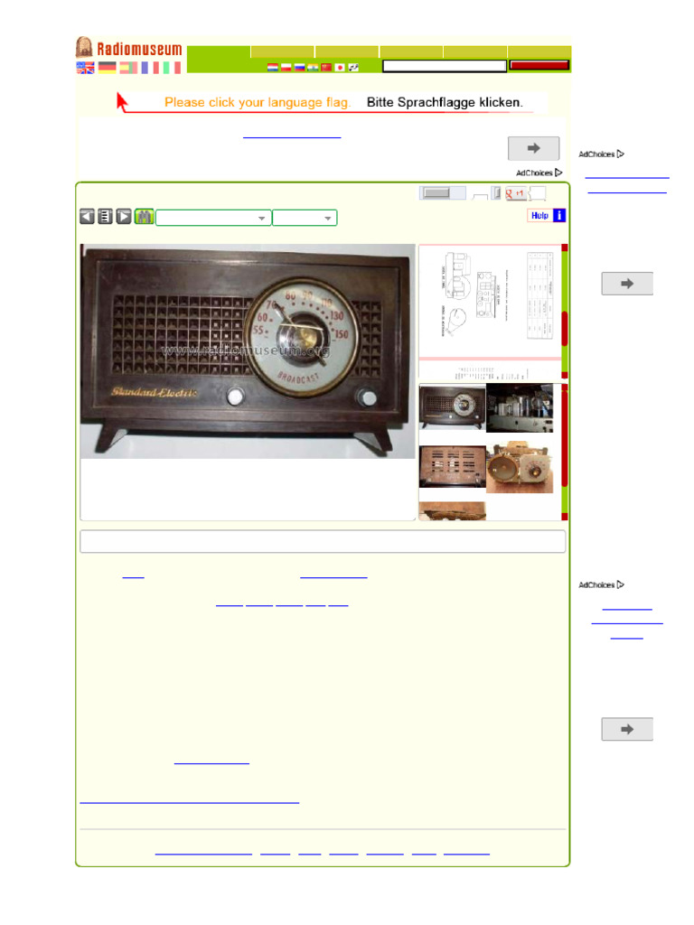 1050 Radio Standard Electric, Build 1957 - , 5 Pictures, 4 S | PDF ...