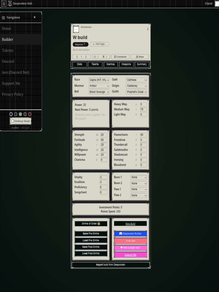 Flamecharm Segundo Slot Build | PDF