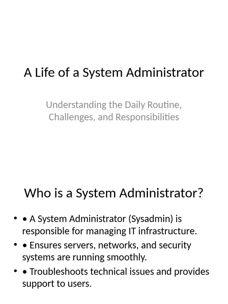 A_Life_of_a_System_Administrator | PDF