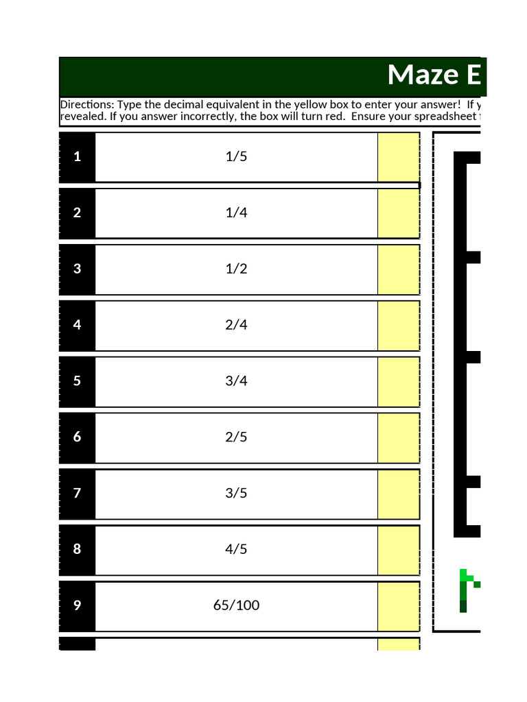 Decimal Maze | PDF