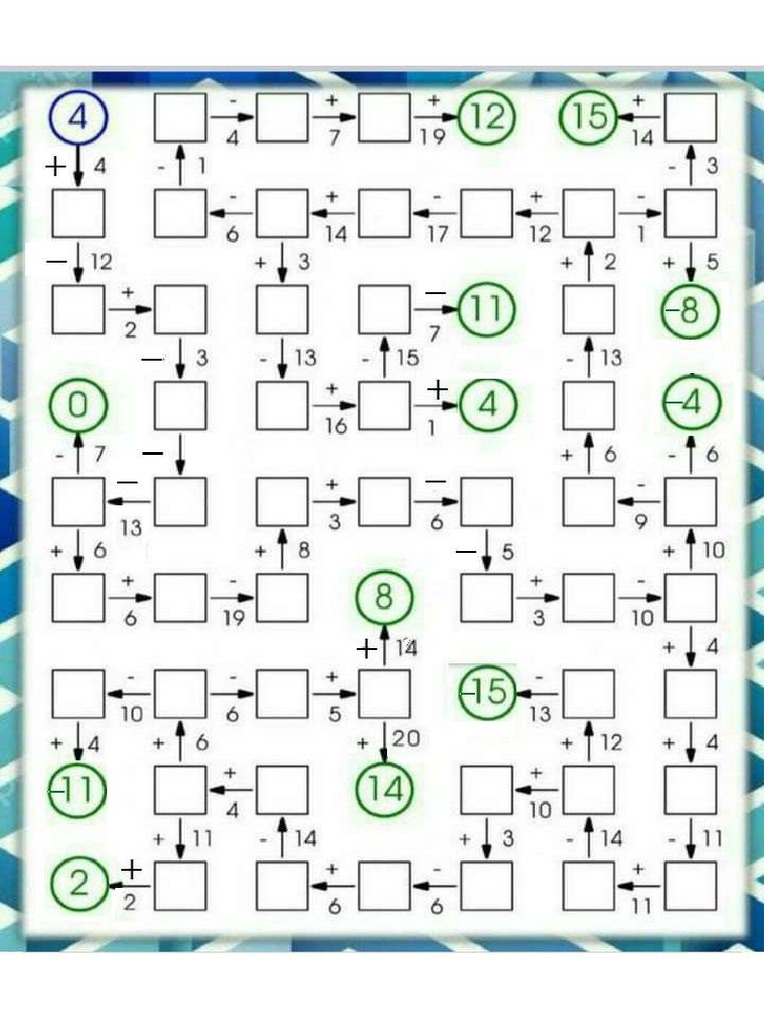 Laberinto 2-Números Enteros-Suma y Resta | PDF