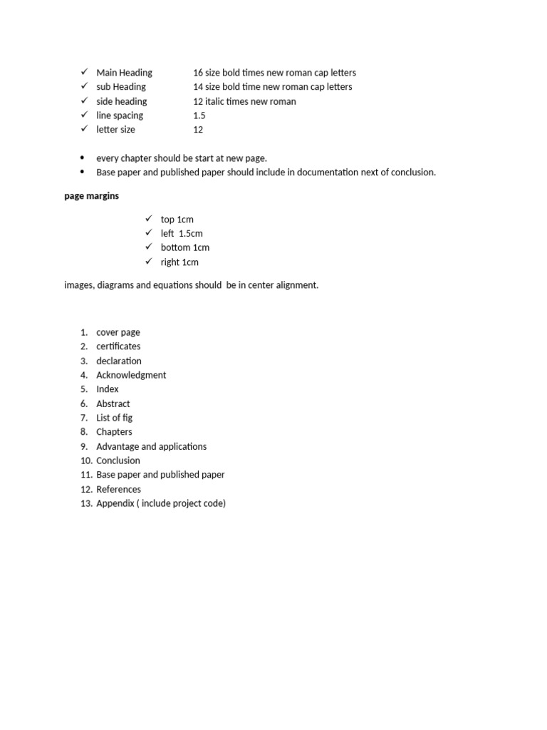 Document Formatting Guidelines | PDF