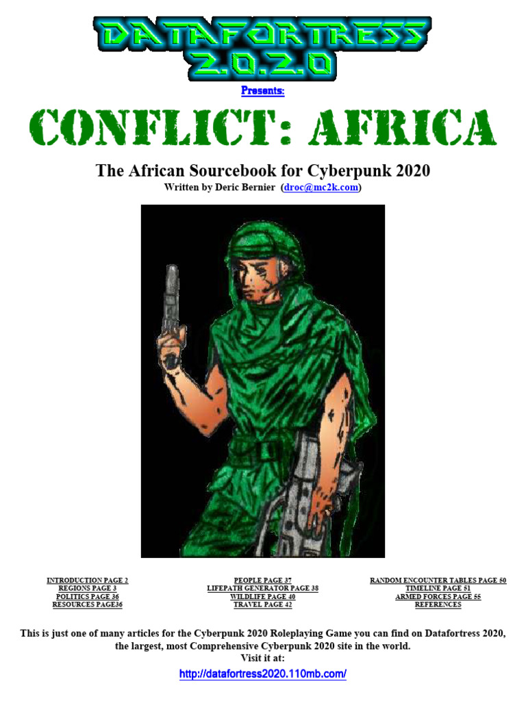 Cyberpunk 2020 - Datafortress 2020 - Conflict I The African Sourcebook ...
