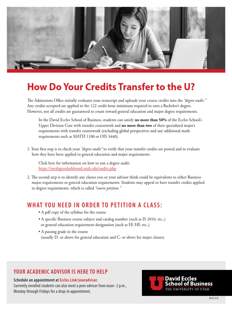 Eccles Transfer Course Guide | PDF | Higher Education | Educational Stages