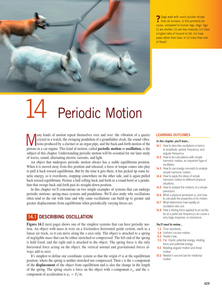 Chapter 14 - 원서 | PDF | Oscillation | Force