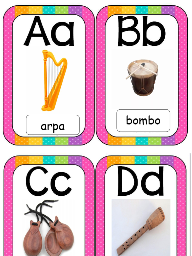 Abecedario Instrumentos Musicales | PDF