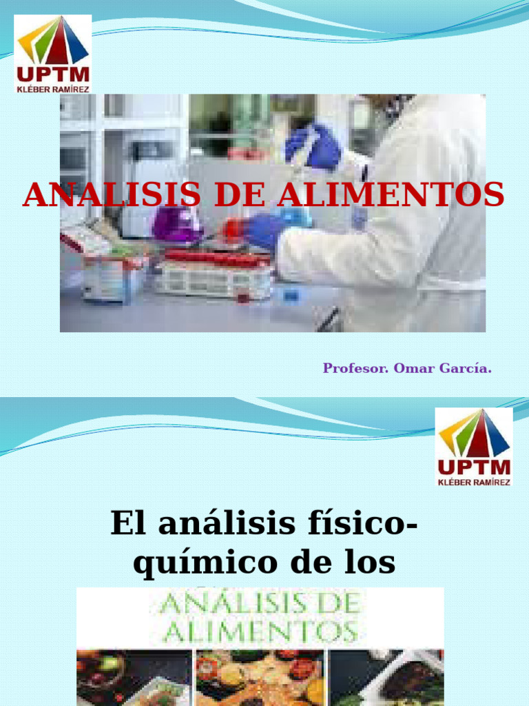 Analisis De Alimentos Uptm 1 Pdf Alimentos Laboratorios