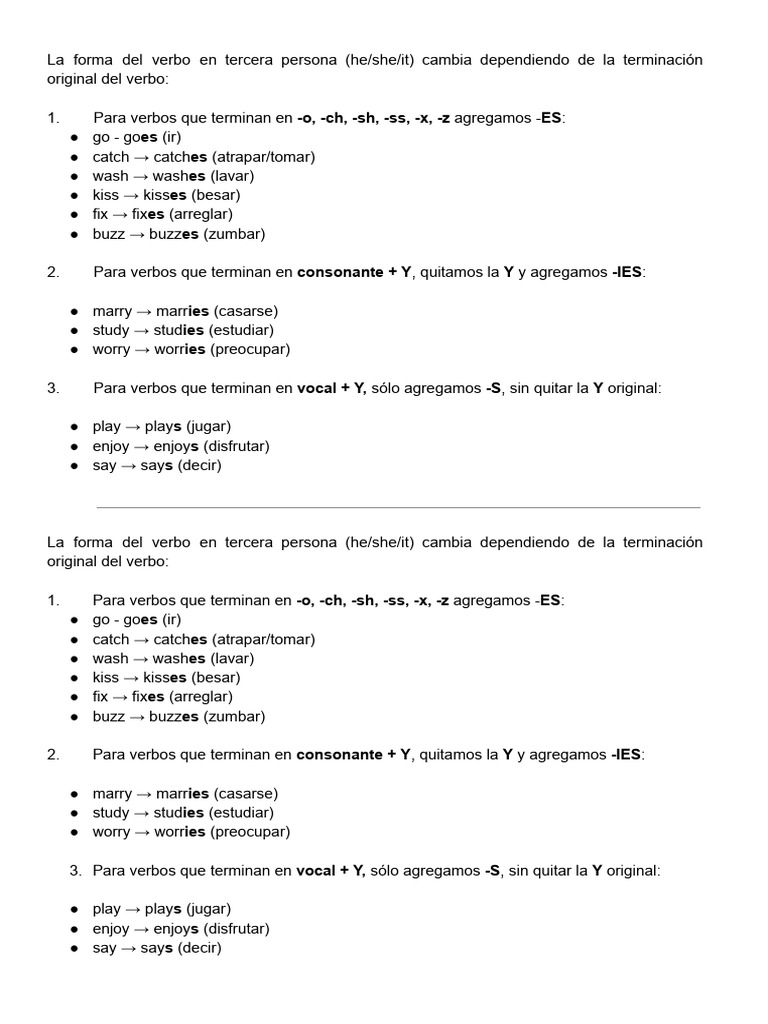 1ro Reglas Ortograficas Simple Pres | PDF