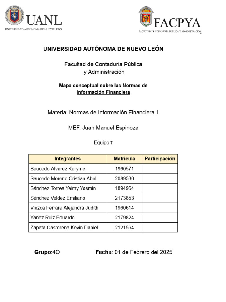 Ev1 Equipo 7 Nif I-1 | PDF | Contabilidad
