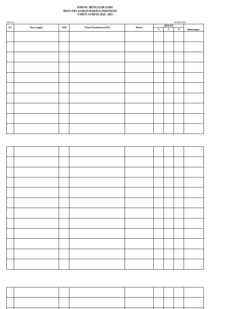 Blangko Nilai 7 F | PDF