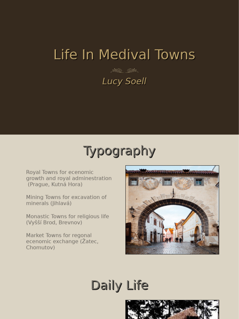 Medieval Town Life Overview | PDF