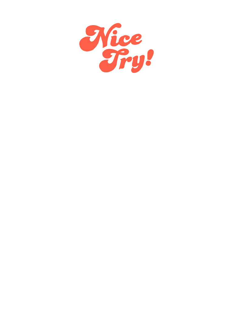 Nice Try | PDF