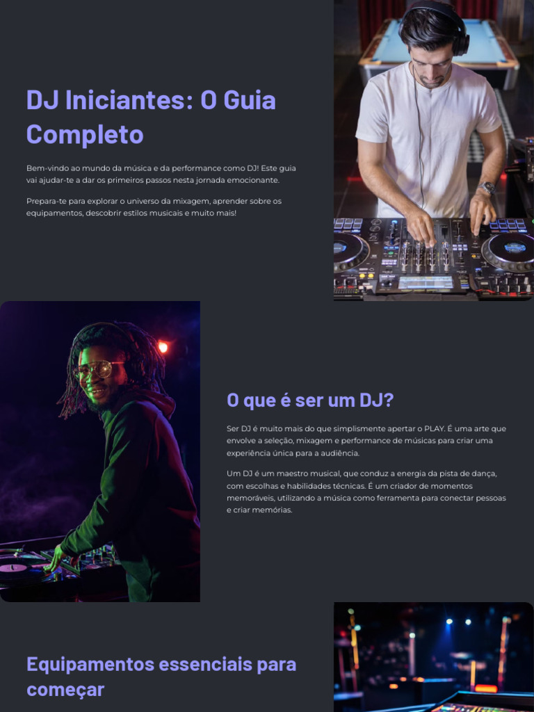 Guia Completo para DJs Iniciantes | PDF | DJ | Rede social
