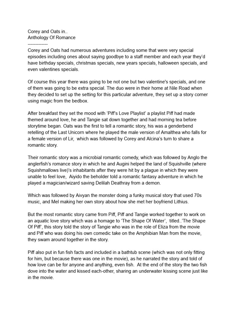 Corey and Oats In | PDF