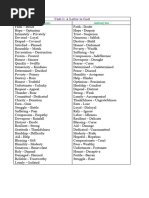 Grade 5 Vocabulary Synonyms Antonyms | PDF