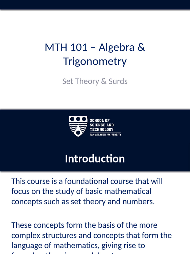 Week 2 - Set Theory | PDF | Set (Mathematics) | Subset