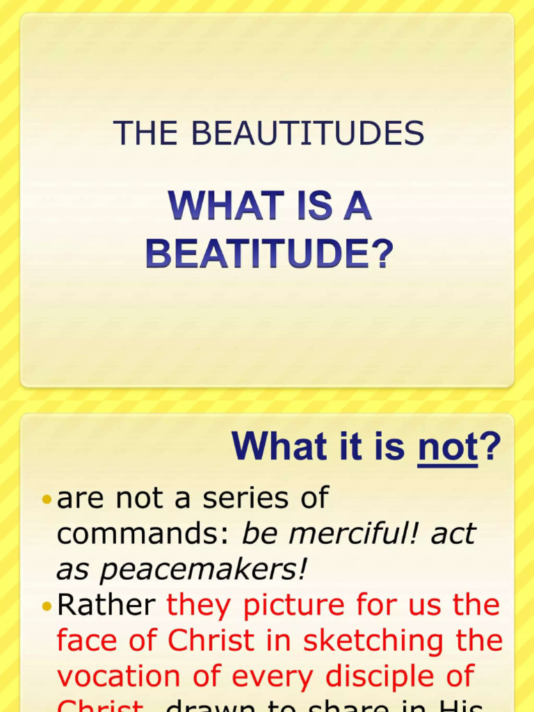 The 8 Beatitudes | PDF