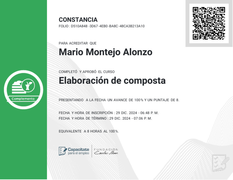 Certificado | PDF