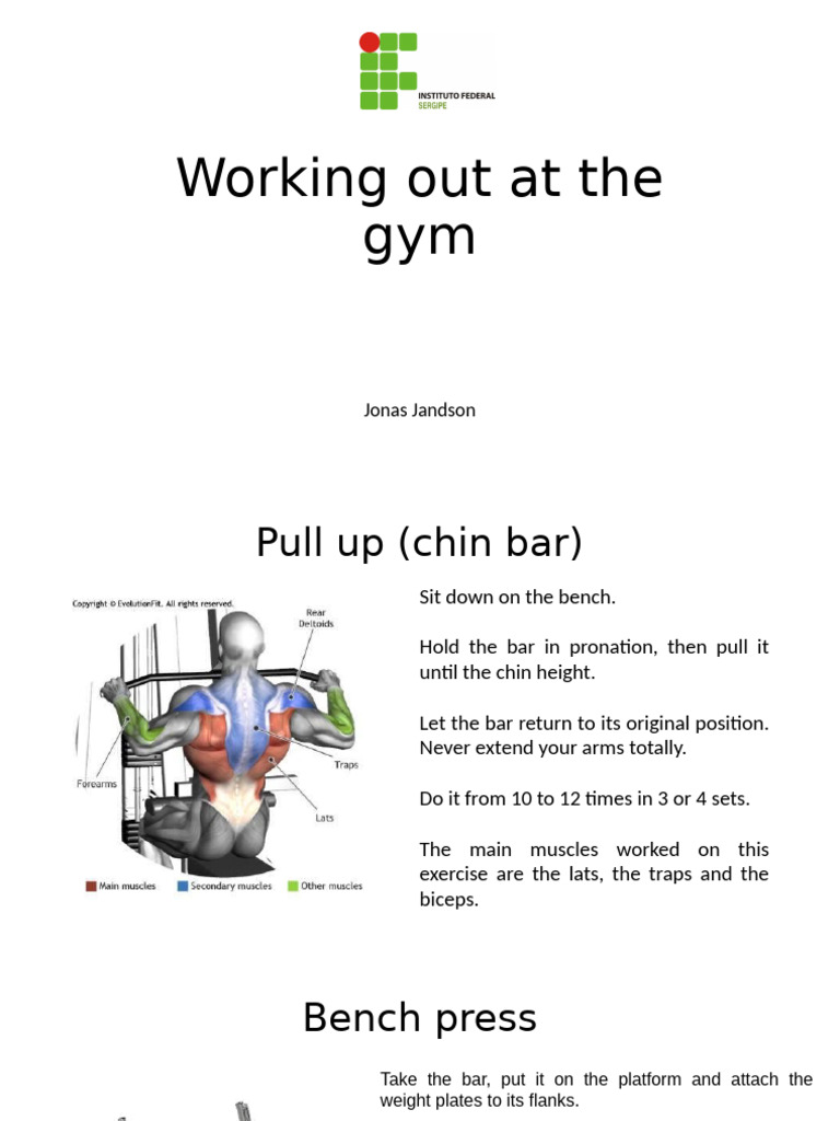 Working Out at the Gym (1) | PDF