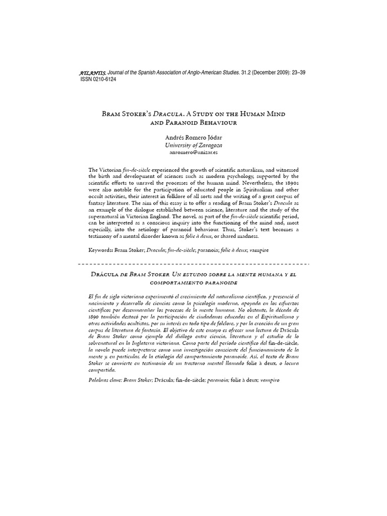 Bram_Stoker_s_Dracula_A_Study_on_the_Hum | PDF | Abraham Van Helsing ...