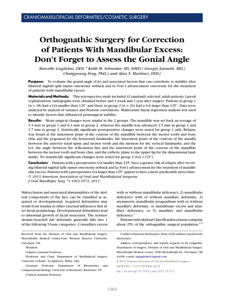 Alan Martinez - Gonial Angle | PDF