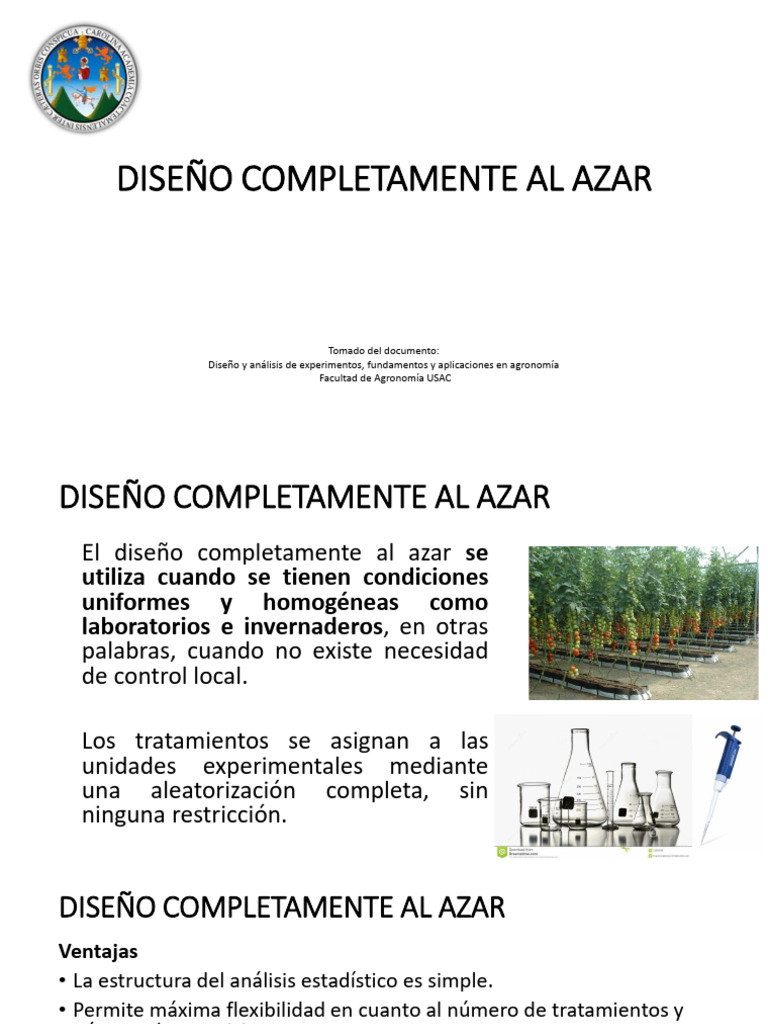 U III Diseño - Completamente - Al - Azar | PDF | Análisis de variación ...