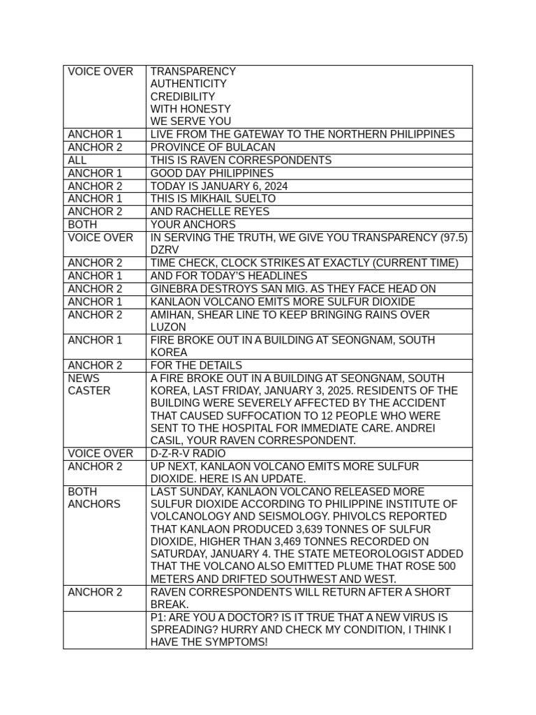 R.B. ENGLISH SCRIPT 9 | PDF | Natural Disasters | Tropical Meteorology