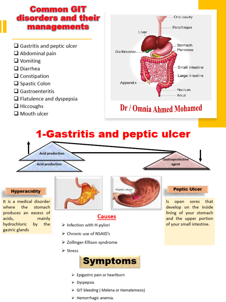 Common GIT Disorders and Their Managements | PDF | Diarrhea | Digestive Diseases