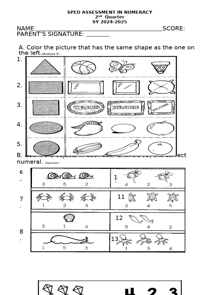 Sped 2ND Quarter Test | PDF