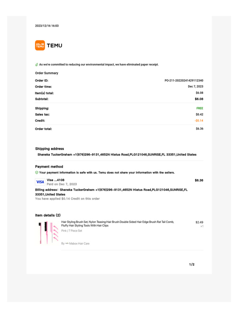 Print For TEMU | PDF