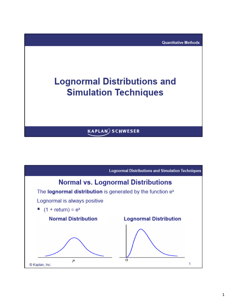 Lognormal Distributions & Monte Carlo Simulation | PDF | Bootstrapping ...