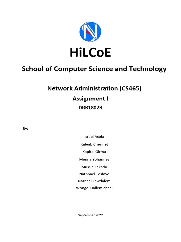 Network Administration Group Assignment | PDF | Active Directory | Domain Name System
