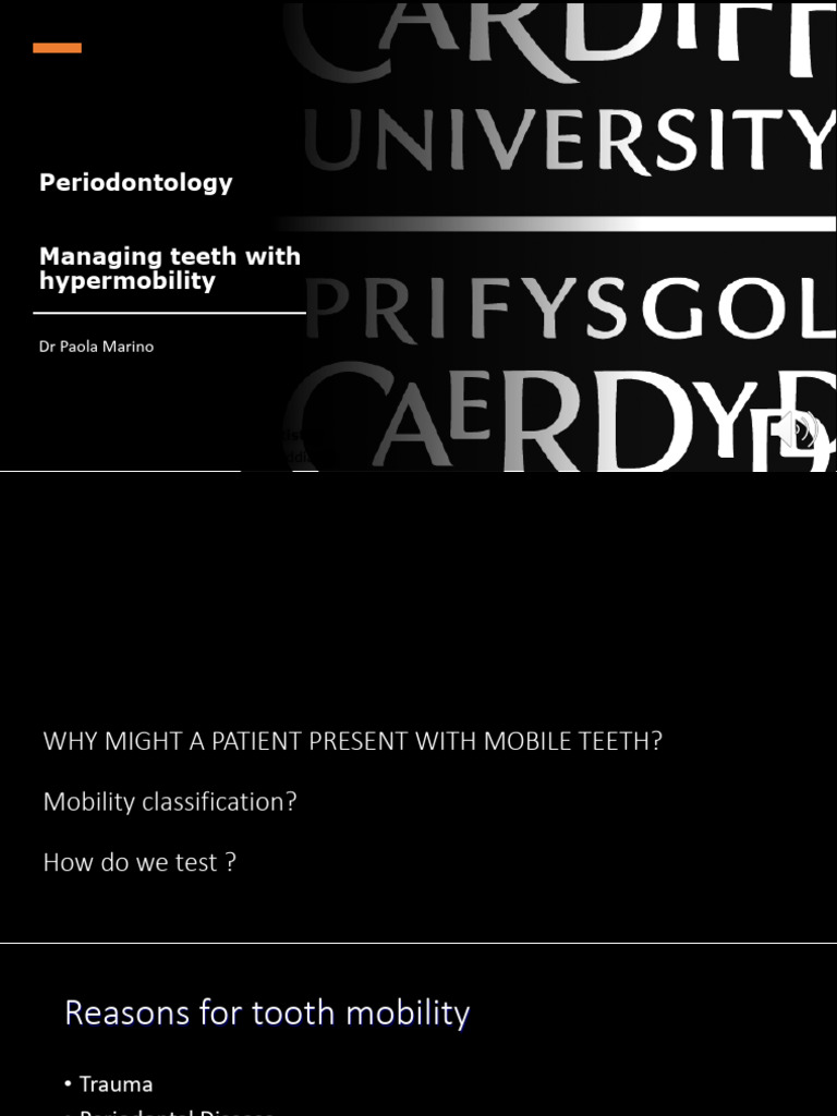 Y5 Perio Lecture 2 - Mobile Teeth Handout | PDF | Periodontology ...