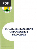 Equal Opportunity Principle (Eop) in Human | PDF | Human Resource ...
