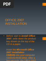 Install Microsoft Office 2007 Steps | PDF | Business