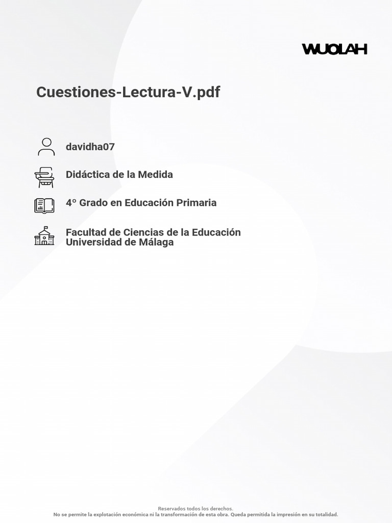 Wuolah Premium Cuestiones Lectura V | PDF | Triángulo | Medición