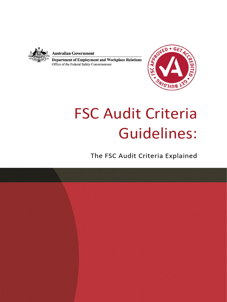 FSC Audit Criteria Guidelines 23 April 2024 | PDF | Risk | Risk Assessment