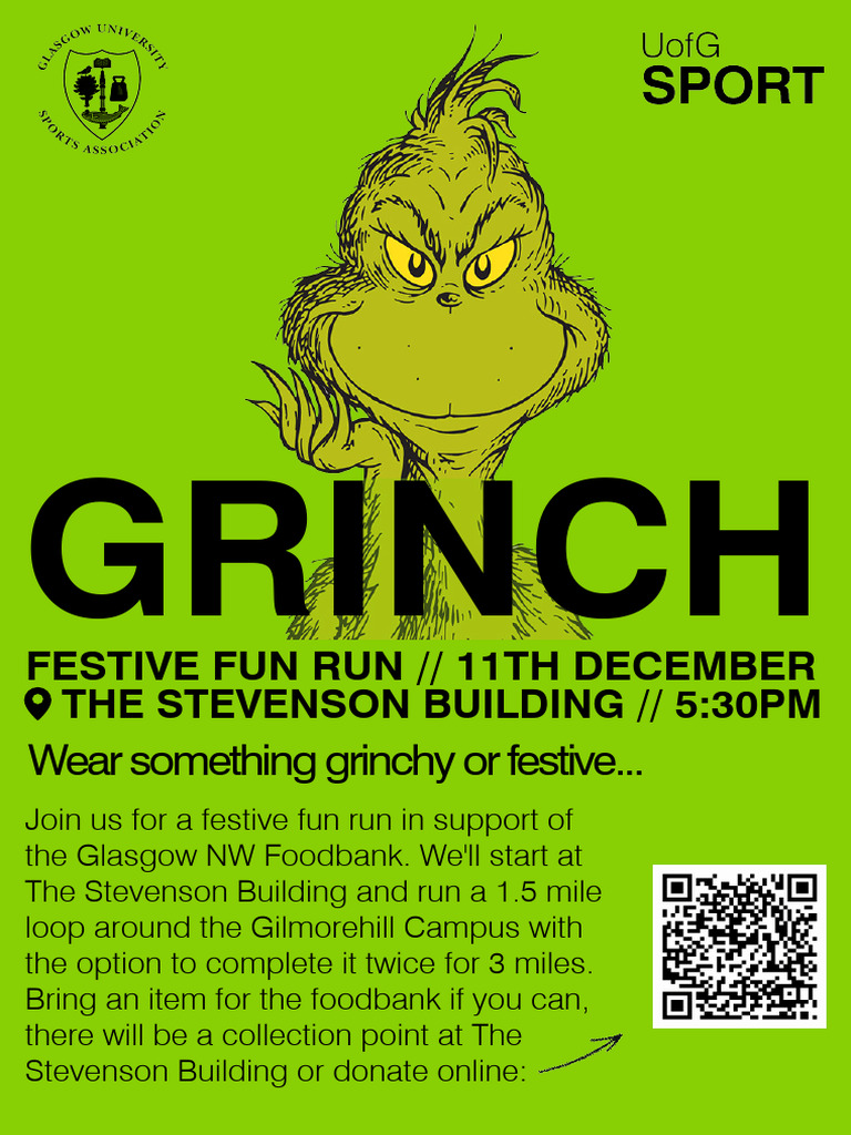 Grinch Festive Run A3 Poster | PDF