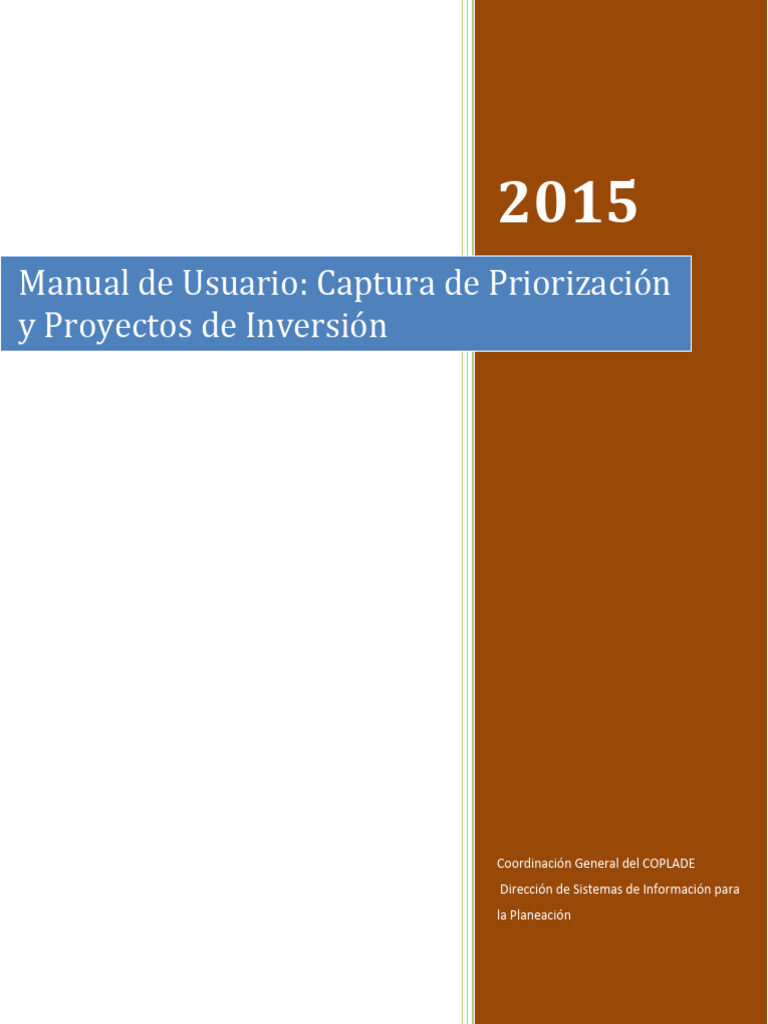 Manual-Priorizacion de Obras Sisplade | PDF