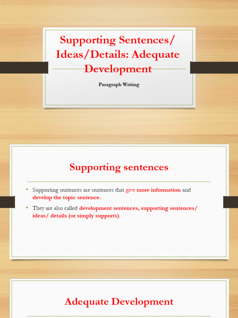 Supporting Sentences | PDF | Pet