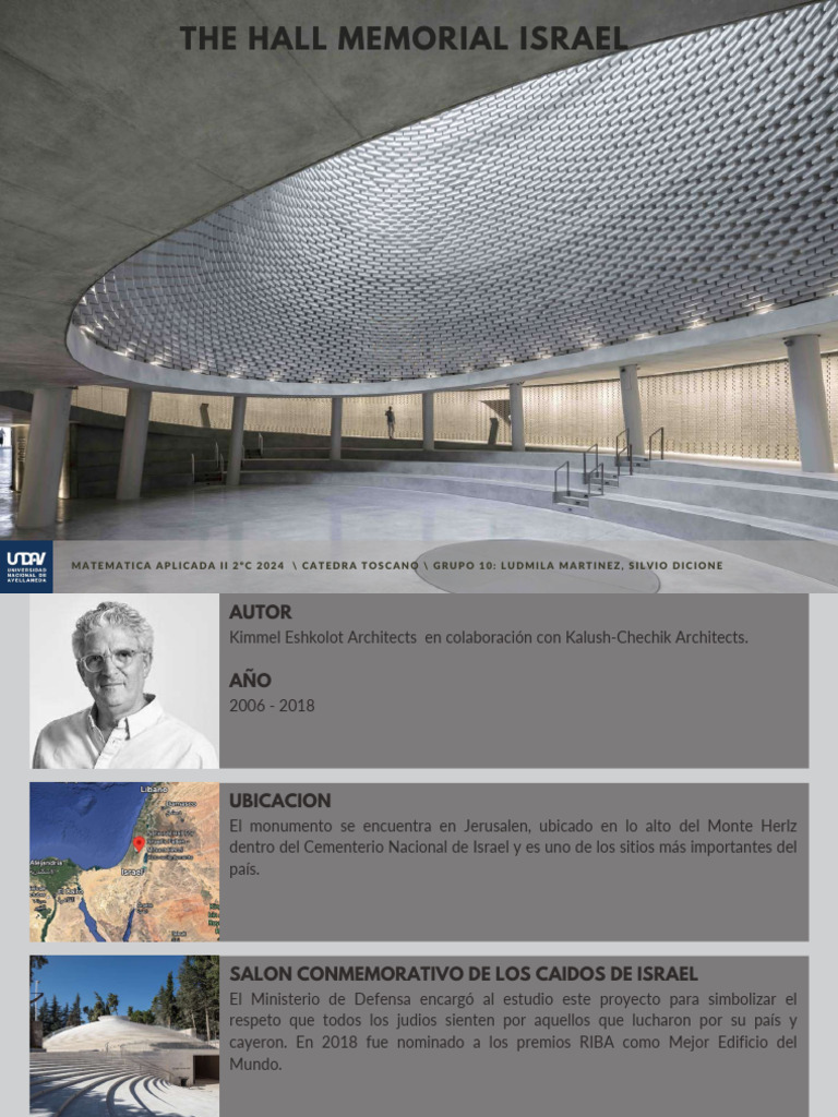 Memorial Israelí: Diseño y Luz Natural | PDF
